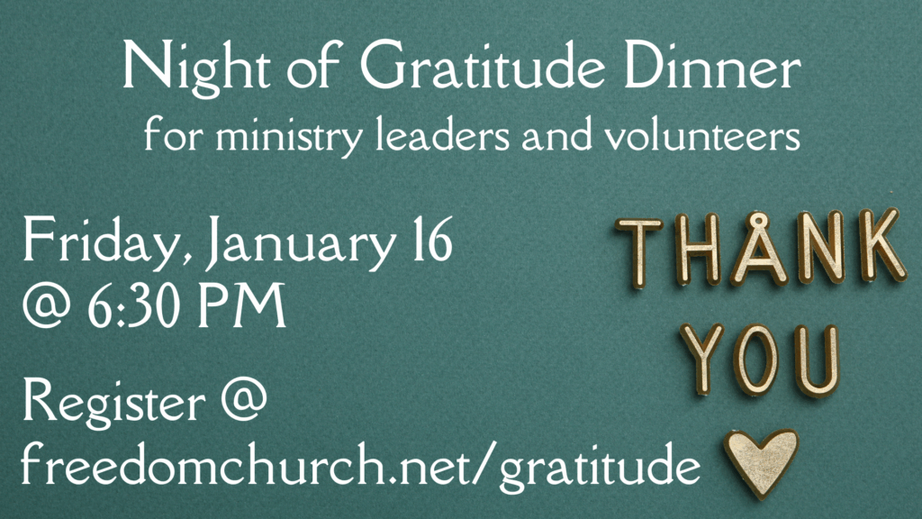 Gratitude – Freedom Church, Milledgeville